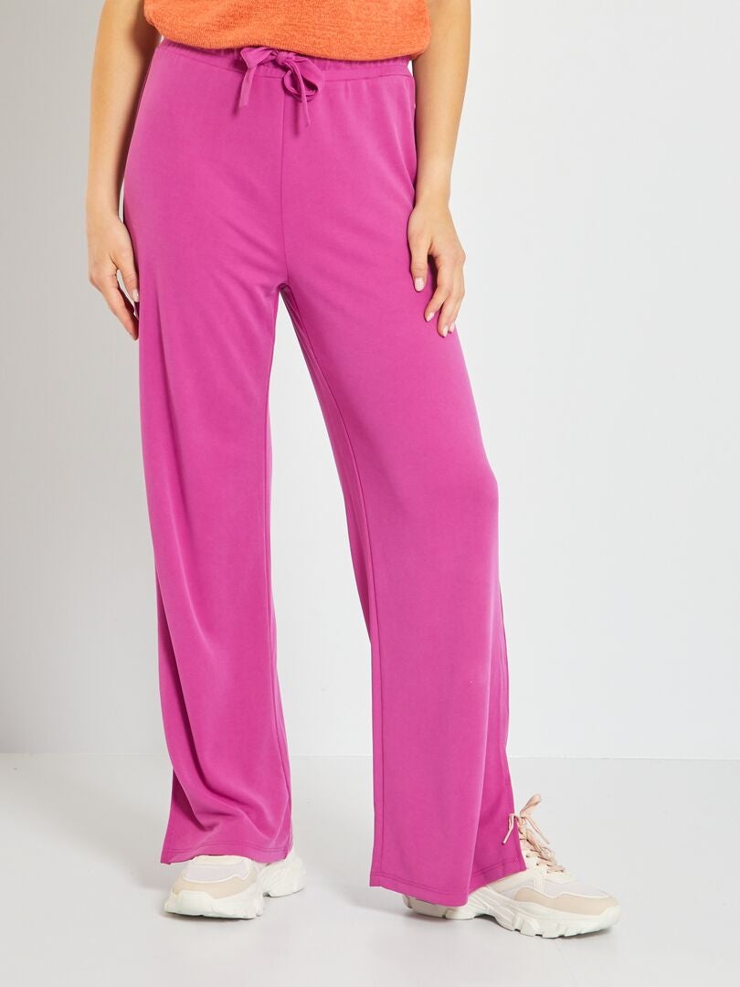 Pantalon jogging large - rose - Kiabi - 18.00€