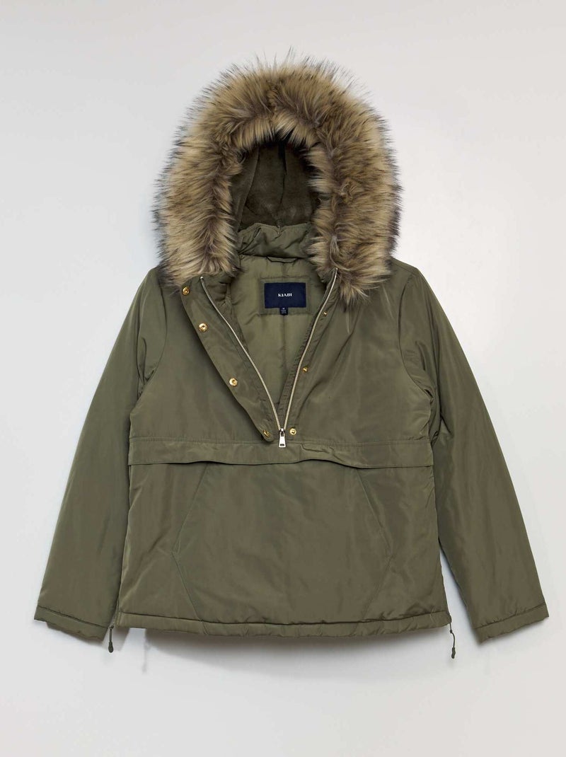 Parka avec ouverture zippée - So Easy - Vert - Kiabi - 55.00€