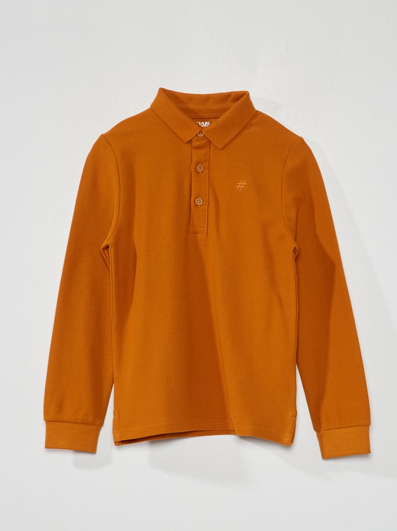 Polo van piquétricot - GEEL - Jongen - 6.00€ - Kiabi