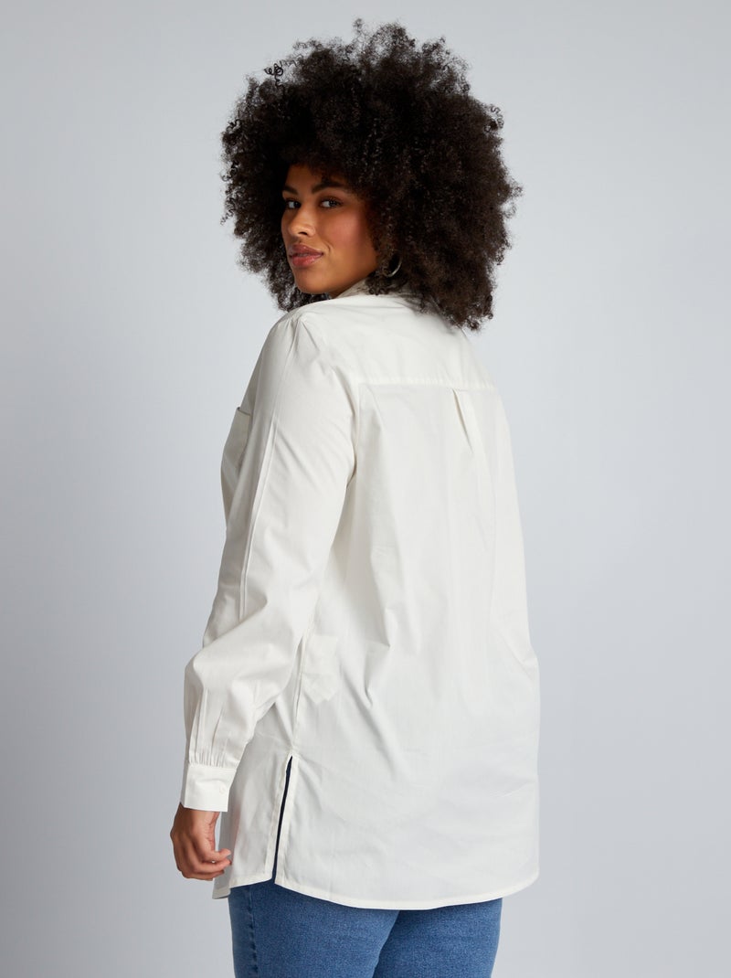 Poplin blouse - WIT - Kiabi - 20.00€