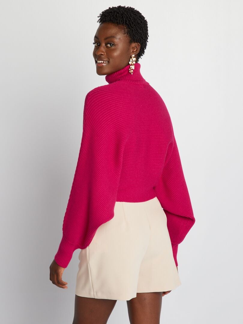 Pull en maille chauve souris - Rouge - Kiabi - 20.00€ Pull en maille chauve souris - Rouge - Kiabi - 20.00€