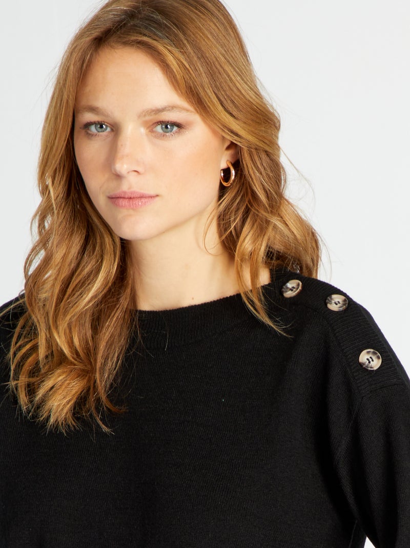 Pull maille douce 'JDY' - noir - Kiabi - 22.00€