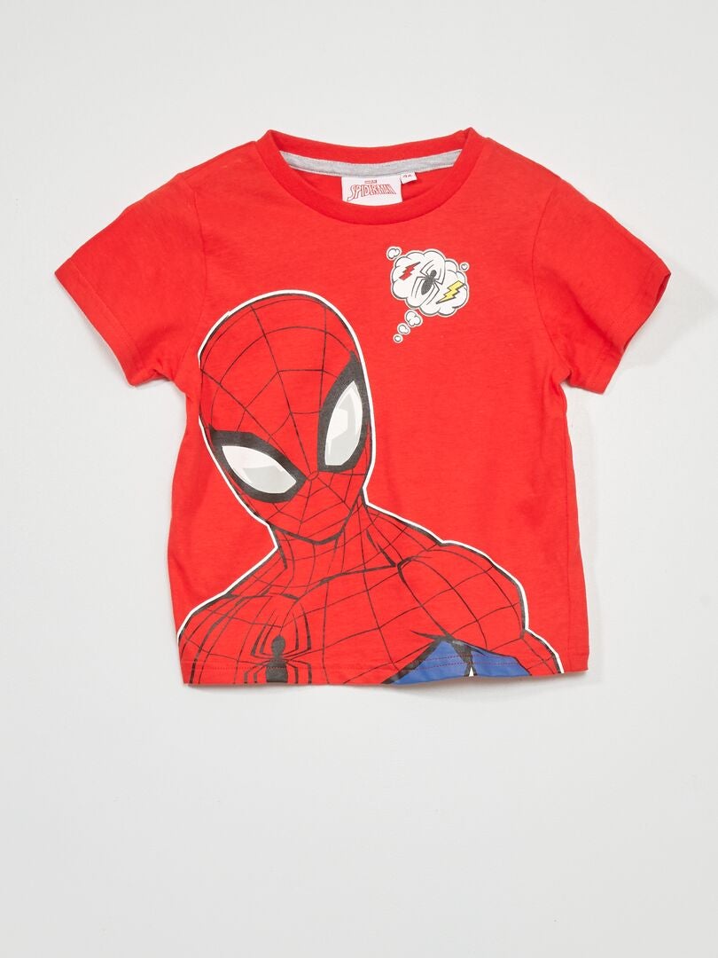 Pyjama Court Spider Man Marvel 2 Pièces Rouge Gris Kiabi 15 00€