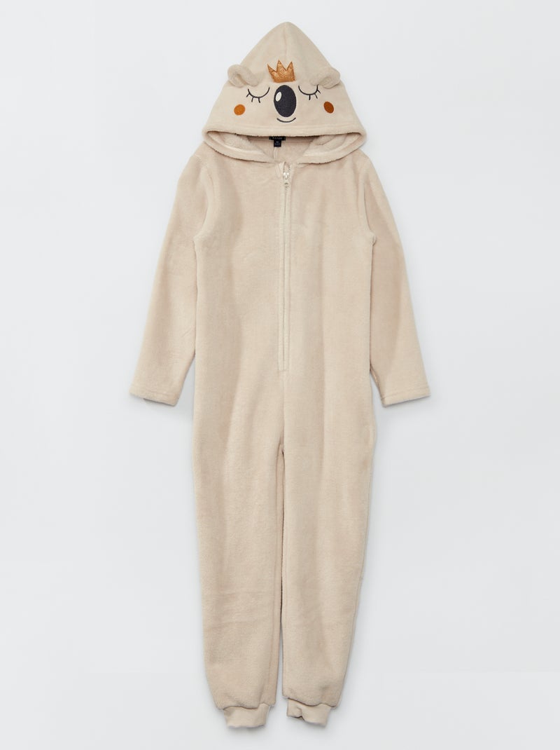 Pyjamapak met kap 'koala' - GRIJS - 15.00€ - Kiabi