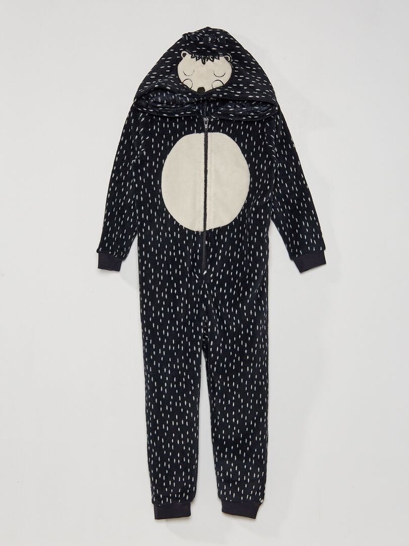 Pyjamapak met leuke capuchon - GRIJS - Kiabi - 17.00€