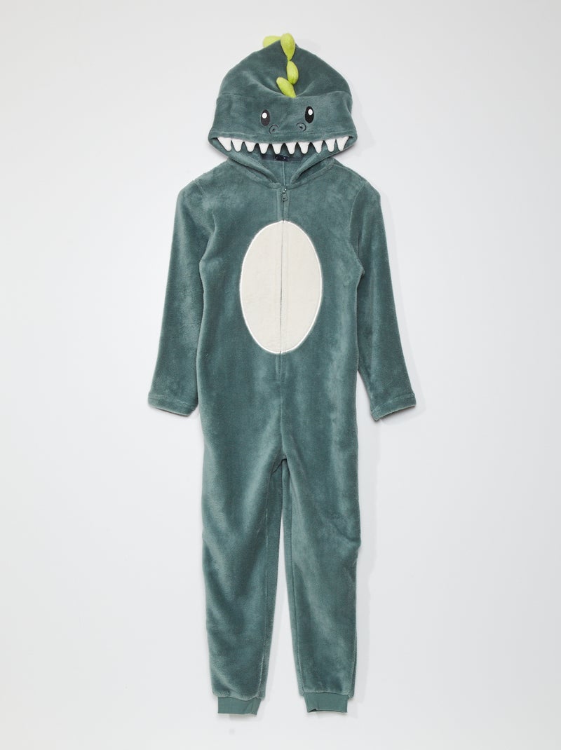 Pyjamapak van sherpa - 'Dinosaurus' - GROEN - Kiabi - 18.00€