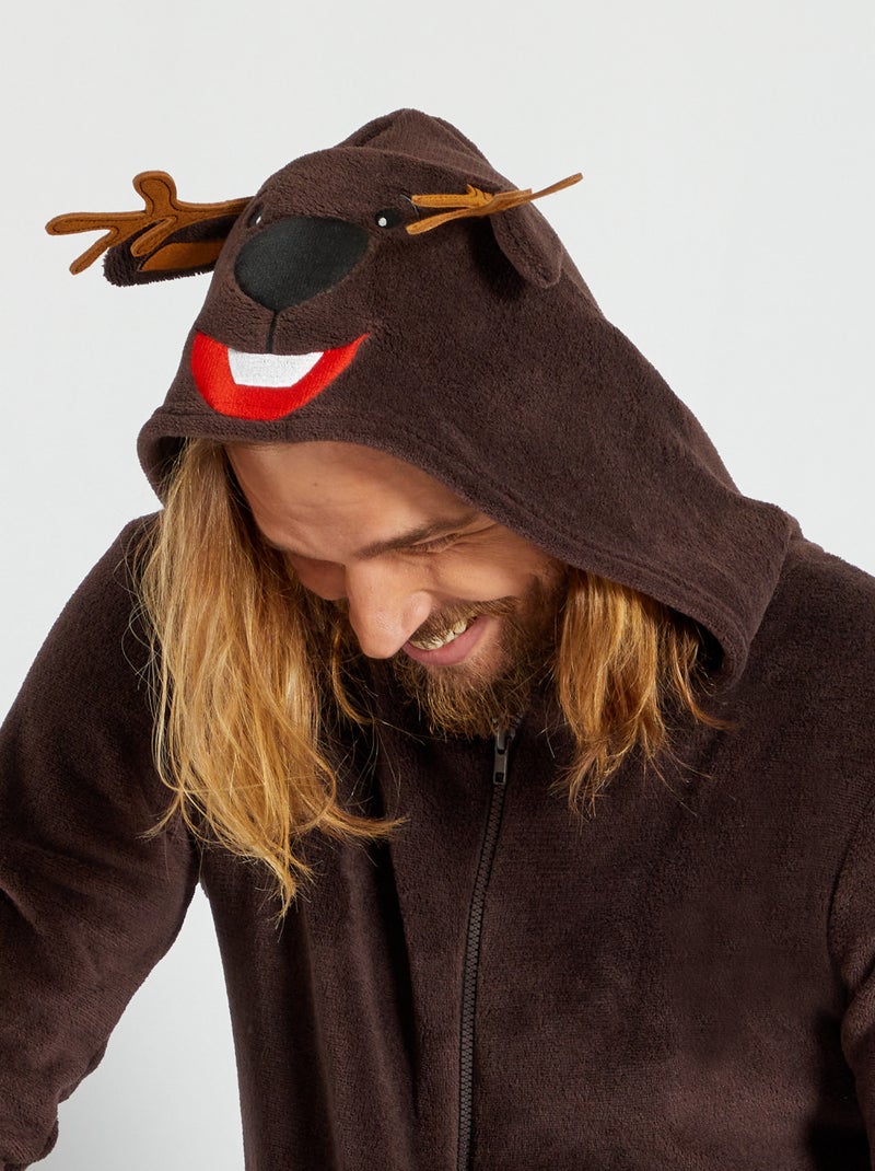 Pyjamapak van velours 'rendier' - BIEGE - Kiabi - 24.00€