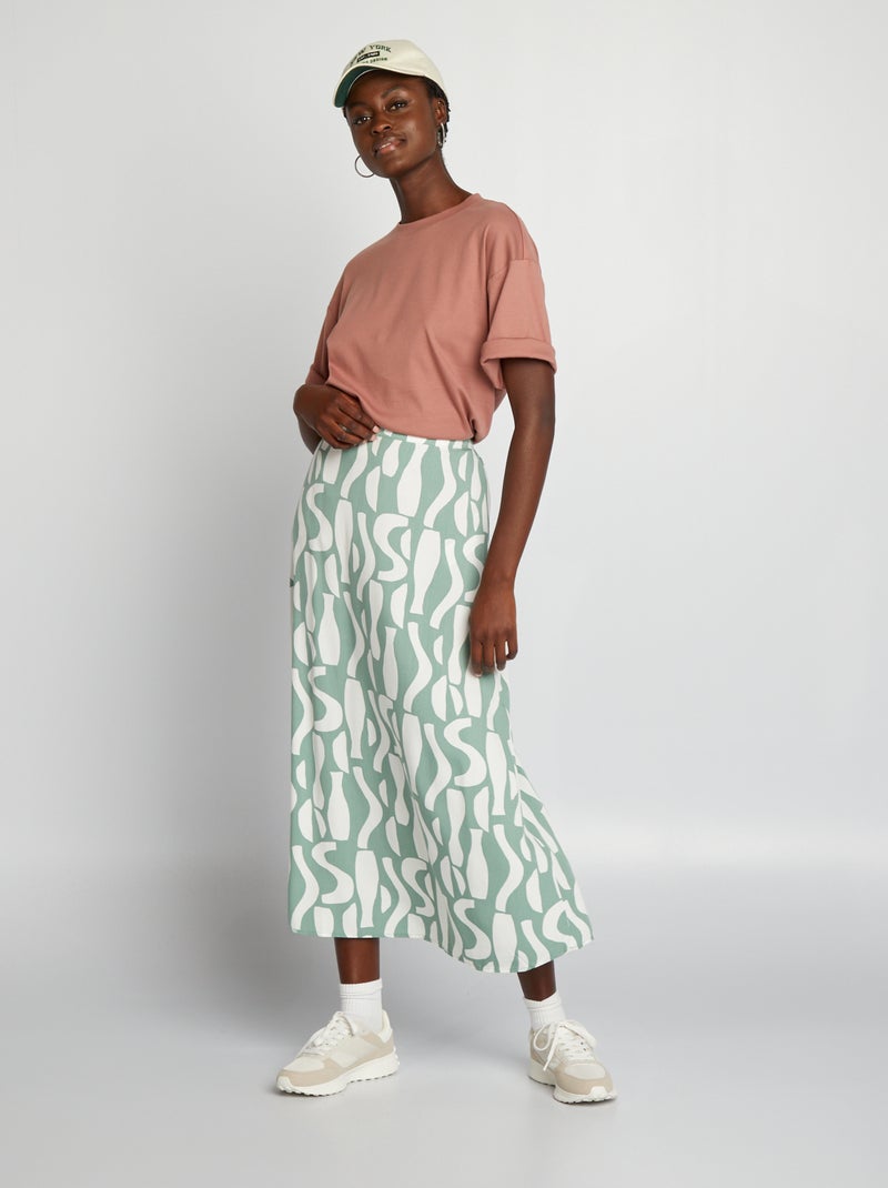 Rechte rok - - GROEN - Kiabi - 20.00€