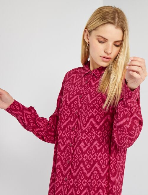 Robe longue imprimee rouge pas cher | Kiabi Belgique