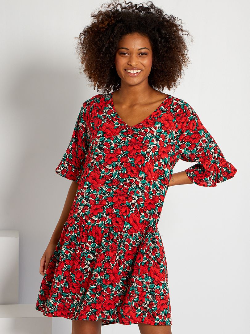 Robe courte 'JDY' - rouge - Kiabi - 27.00€