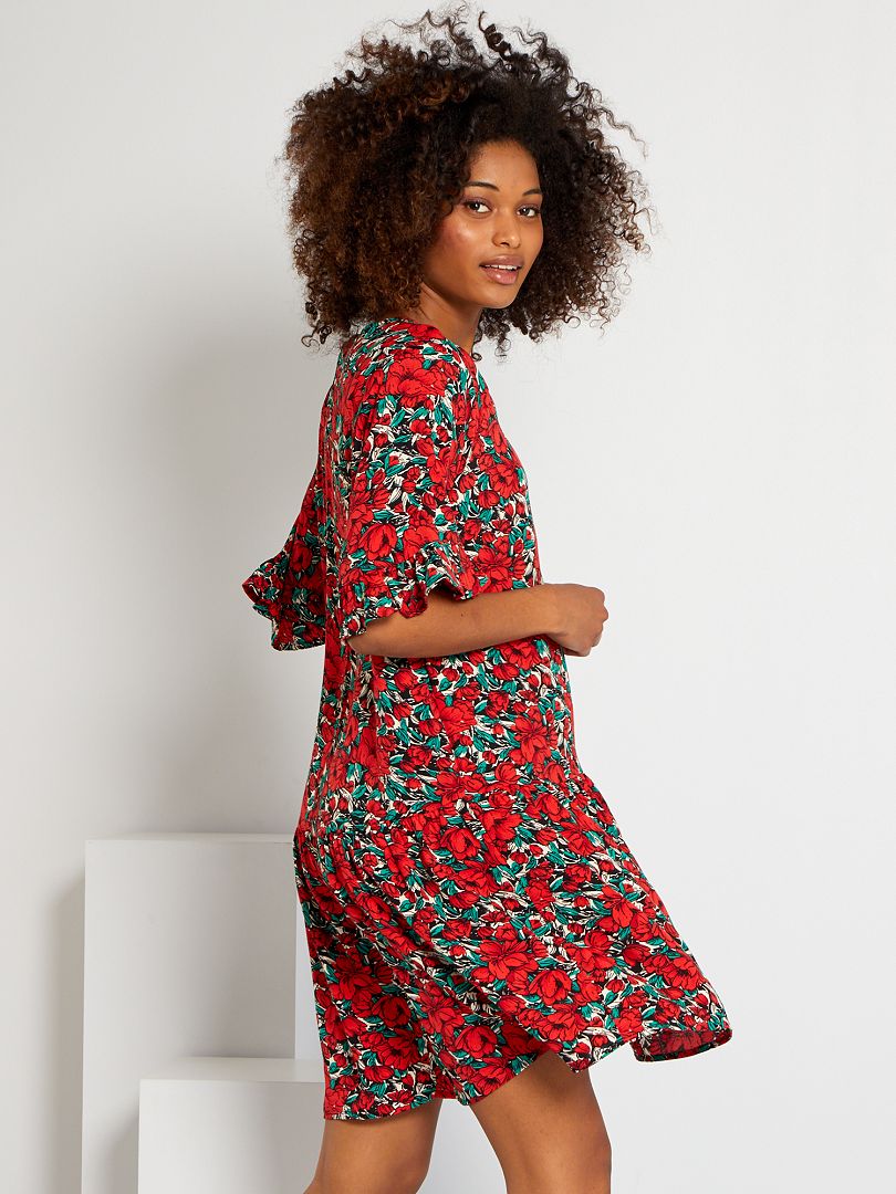 Robe courte 'JDY' - rouge - Kiabi - 27.00€