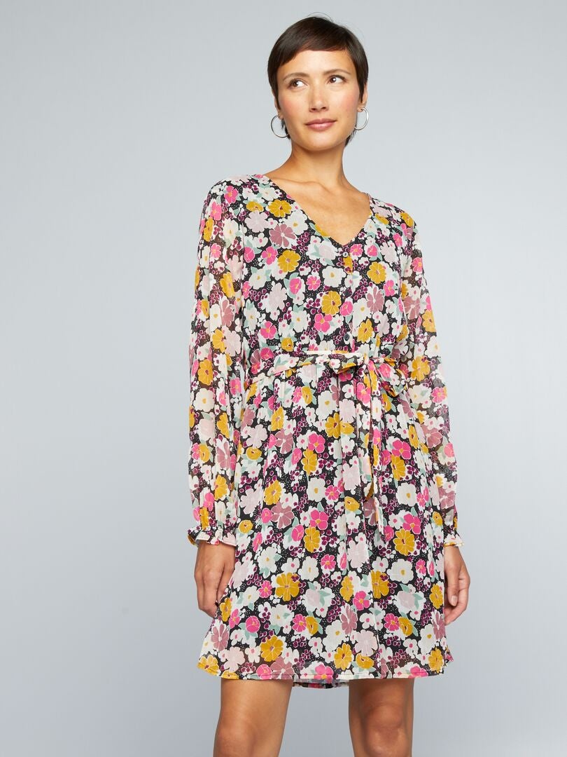 Robe en voile courte évasée 'JDY' - Rouge - Kiabi - 27.00€