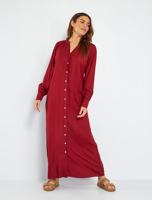 Robe rouge femme longue