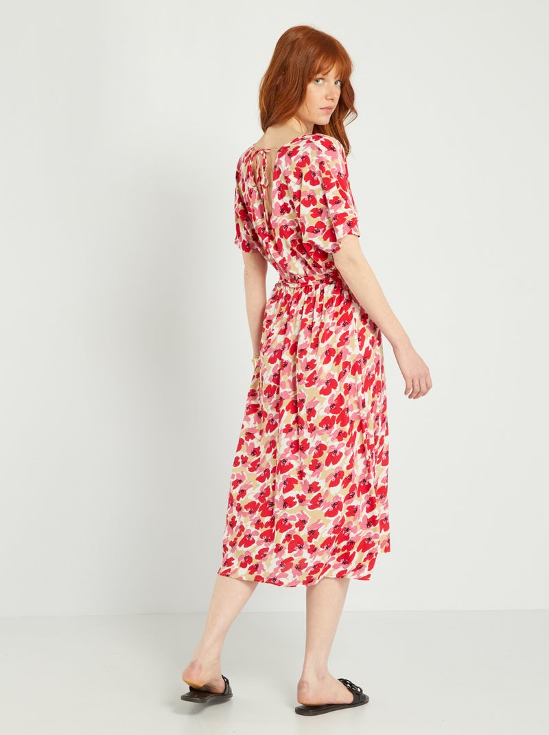 Robe midi avec imprimé 'JDY' - Rouge - Kiabi - 32.00€