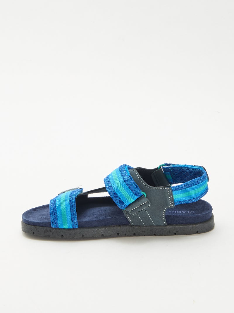 Sandales à scratch - Bleu - Garçon - 15.00€ - Kiabi