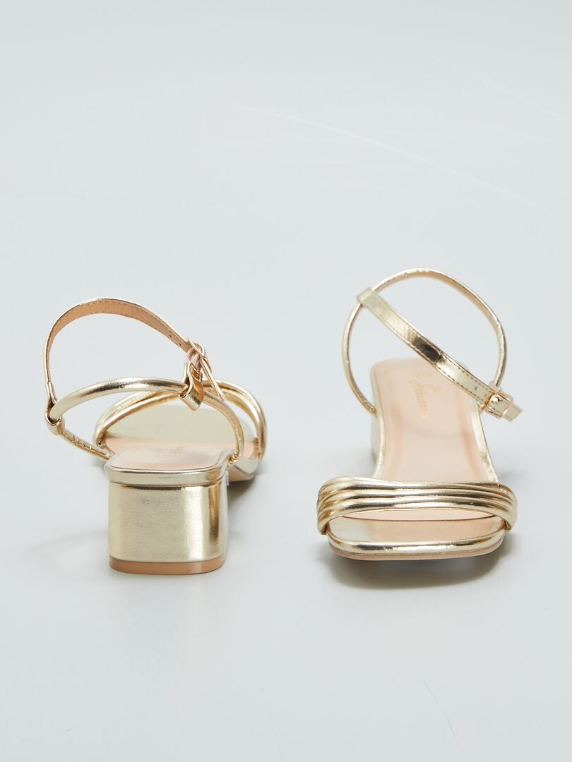 Sandales à talons - Doré - Kiabi - 26.00€