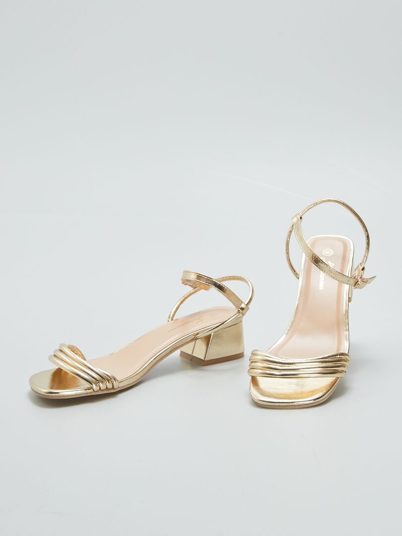 Sandales à talons - Doré - Kiabi - 26.00€