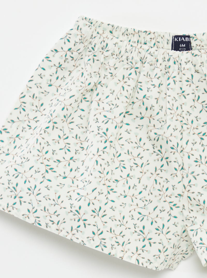 Setje - Topje met korte mouw + short + hoedje - 3-delig - WIT - Kiabi ...