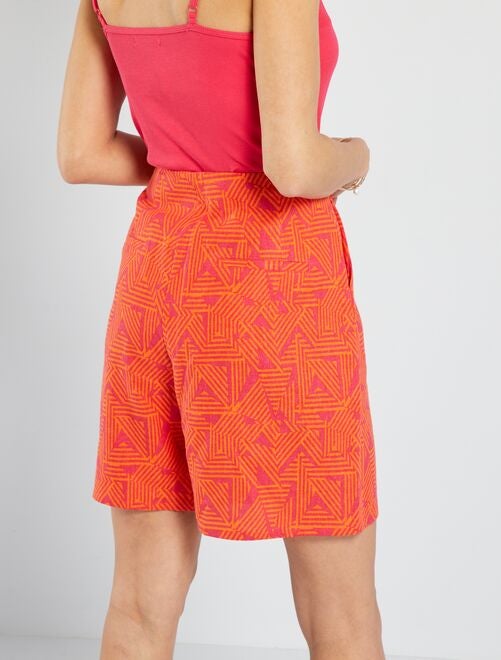 Short taille haute Femme - rose - Kiabi