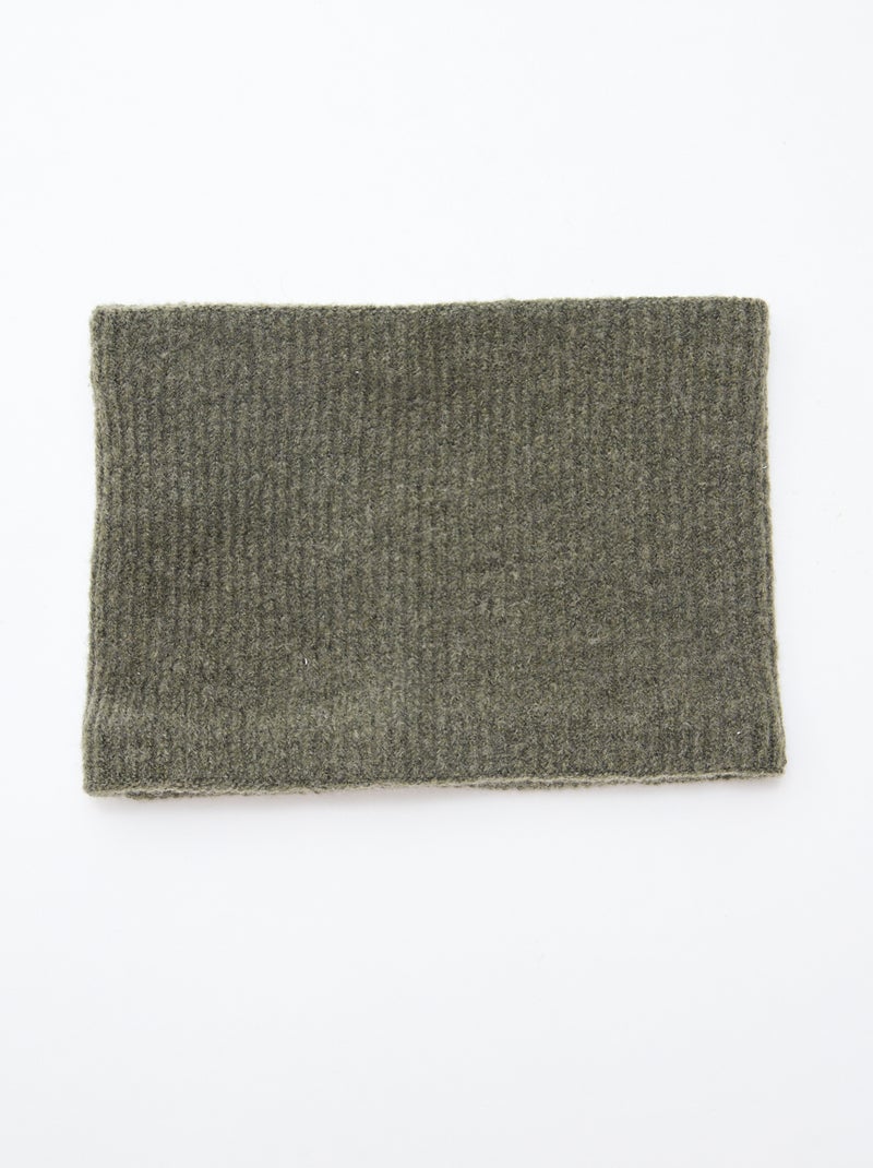 Snood en maille uni - Vert - Garçon - 6.00€ - Kiabi