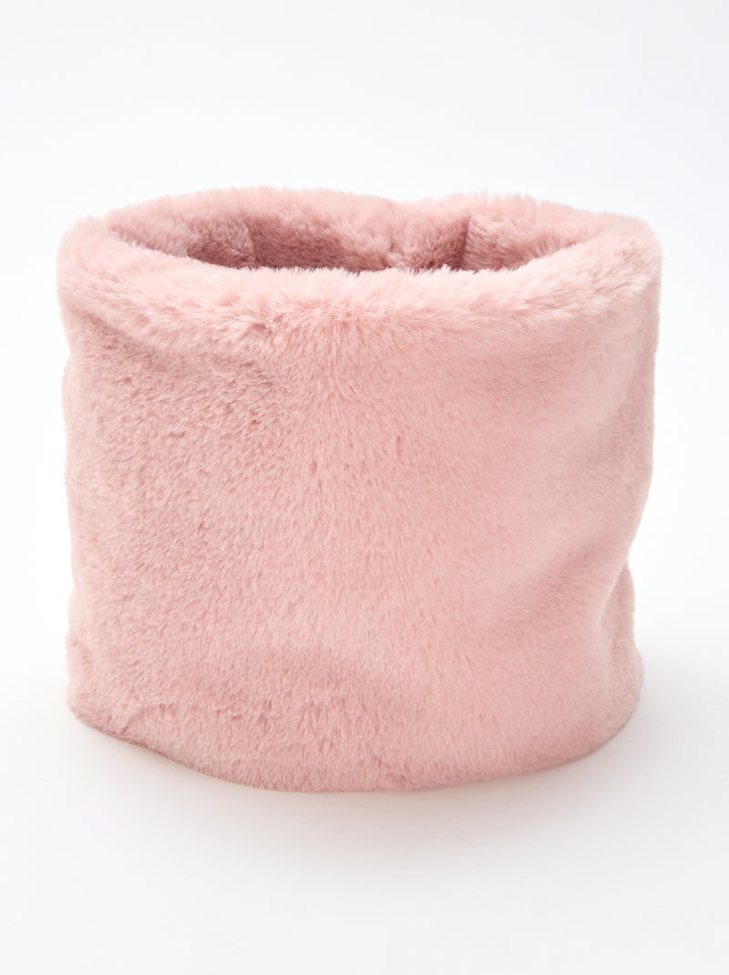 Snood imitation fourrure - Rose - Fille - 8.00€ - Kiabi