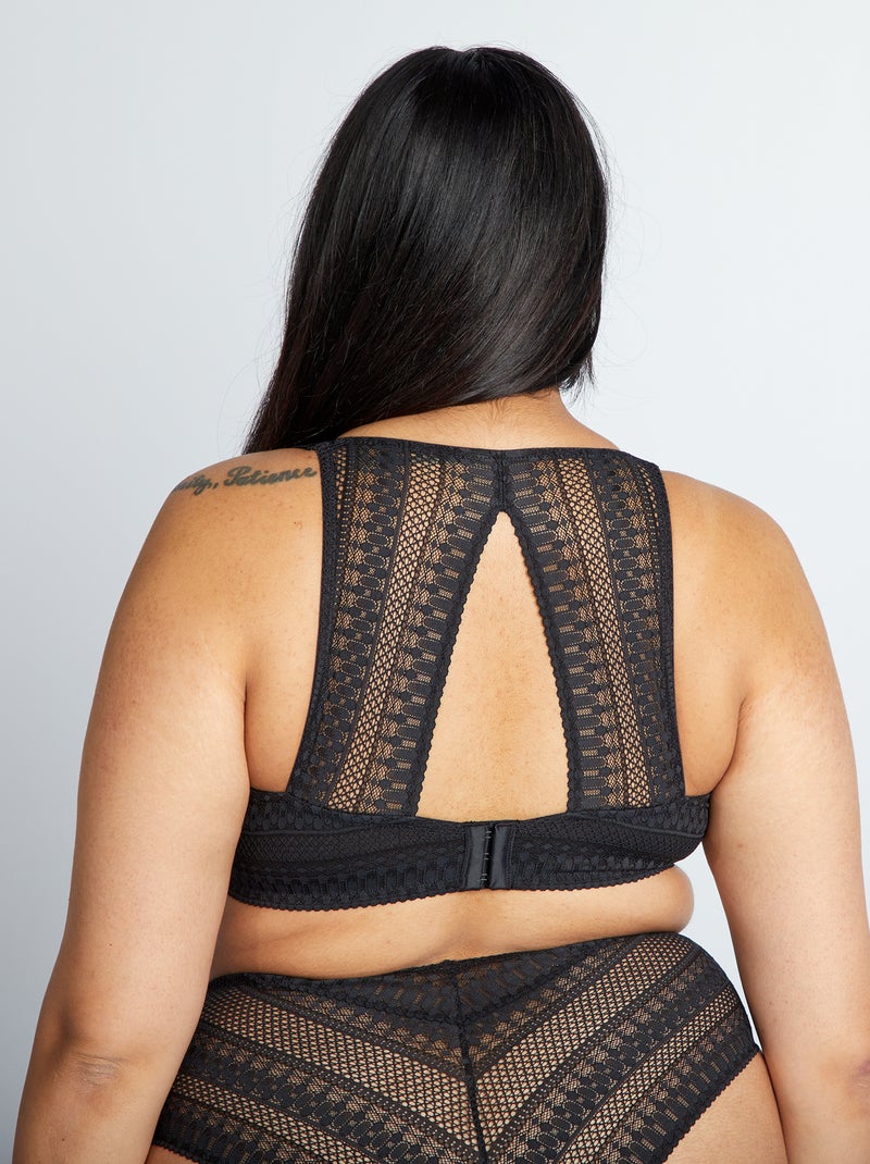 Soutien Gorge En Dentelle Dos Nageur Noir Kiabi 2200€ 1660
