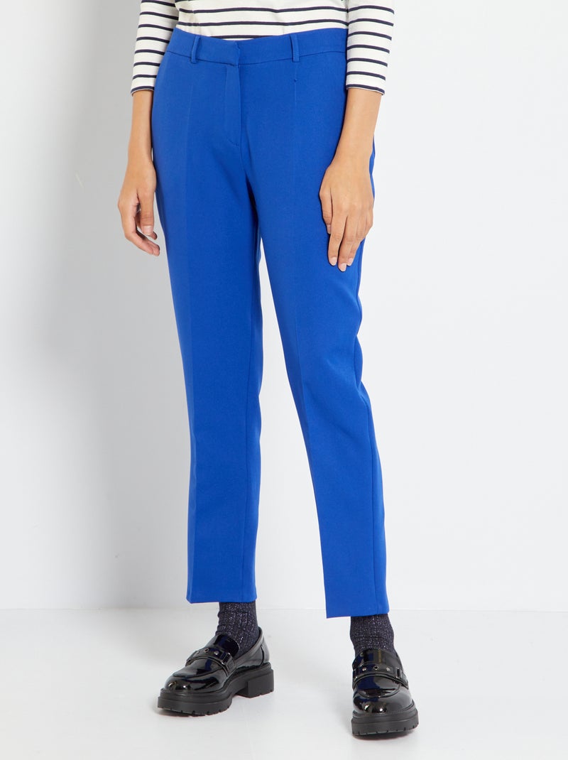 Straight-fit strakke broek - BLAUW - Kiabi - 20.00€
