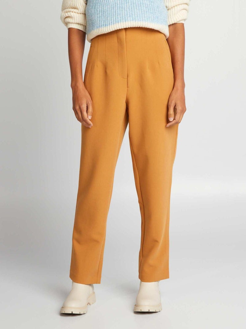 Strakke broek - BRUIN - 22.00€ - Kiabi