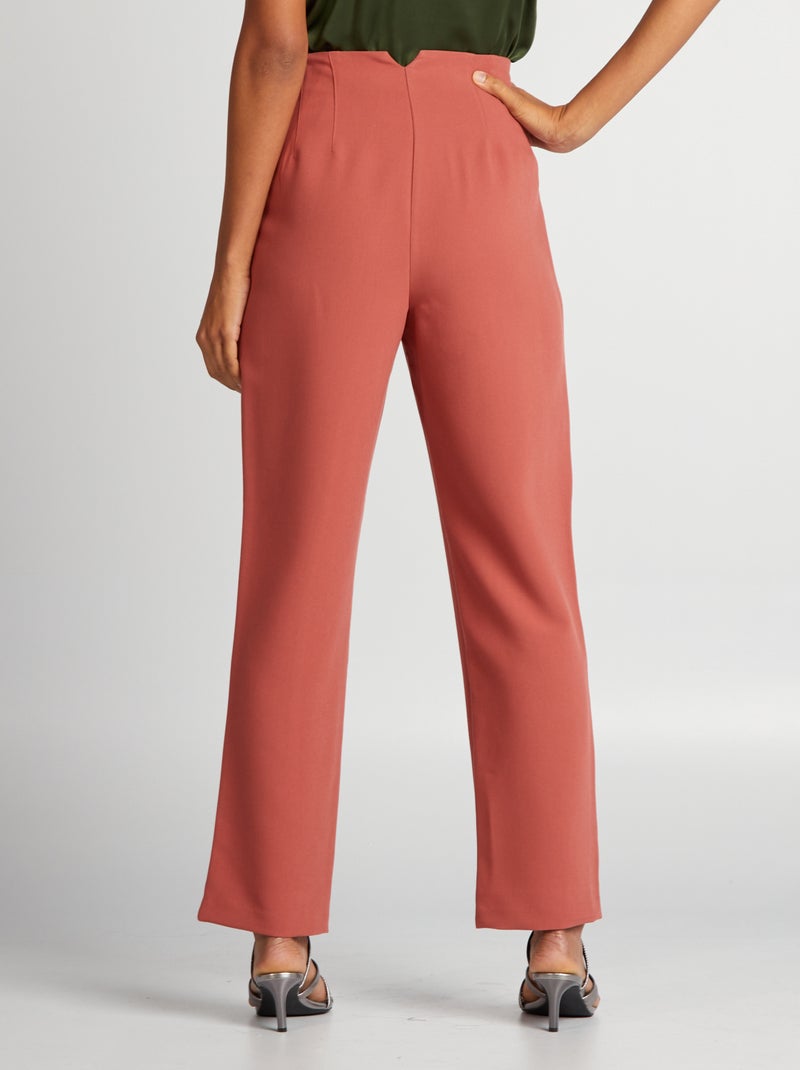 Strakke broek - ROOD - 22.00€ - Kiabi