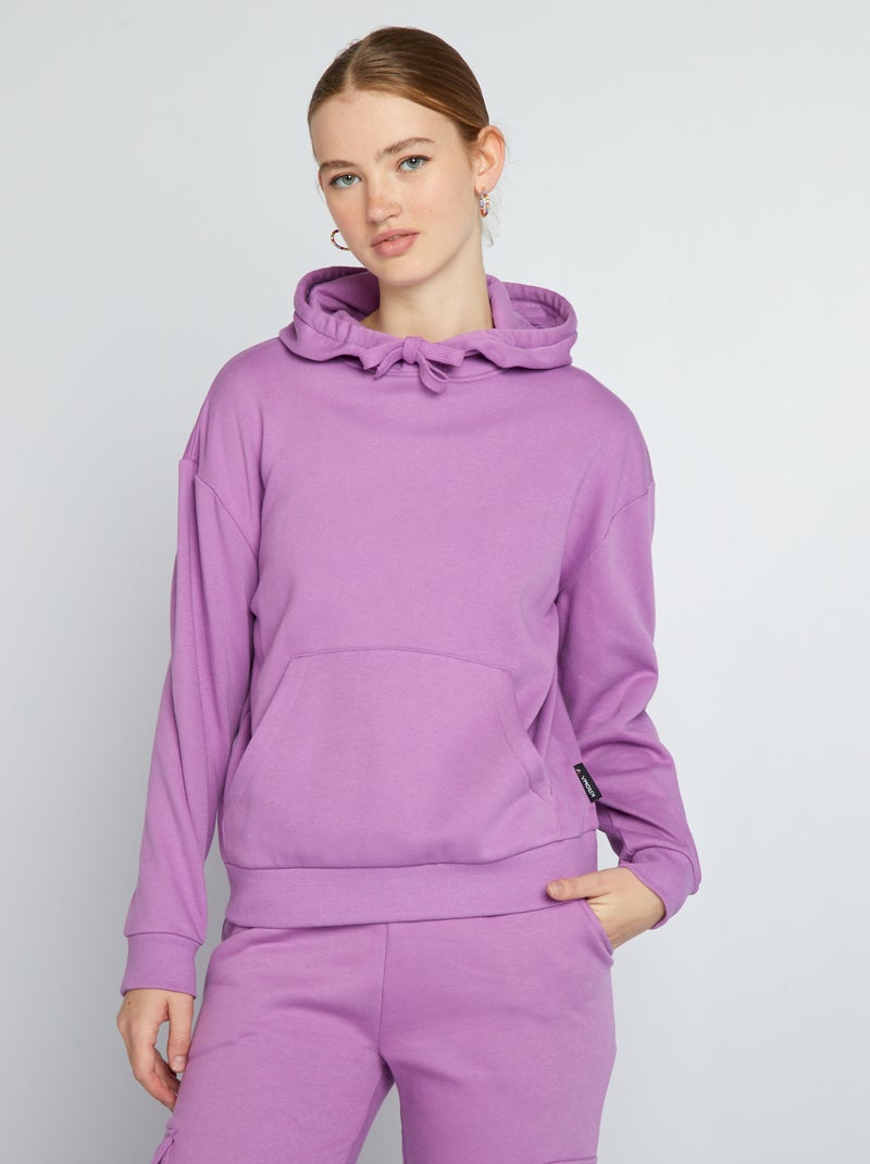 Sweat à capuche oversize - Violet - Kiabi - 15.00€