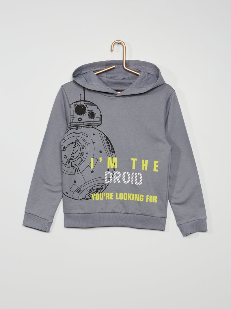 Sweat à capuche 'Star Wars' - gris - Kiabi - 13.00€
