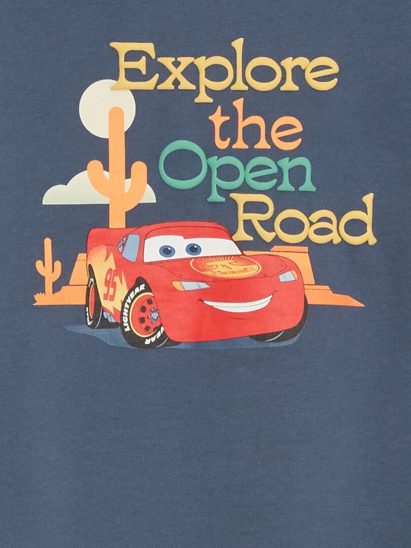 Sweat en molleton ''Cars' de 'Disney' 'Pixar' - Bleu - Kiabi - 13.00€