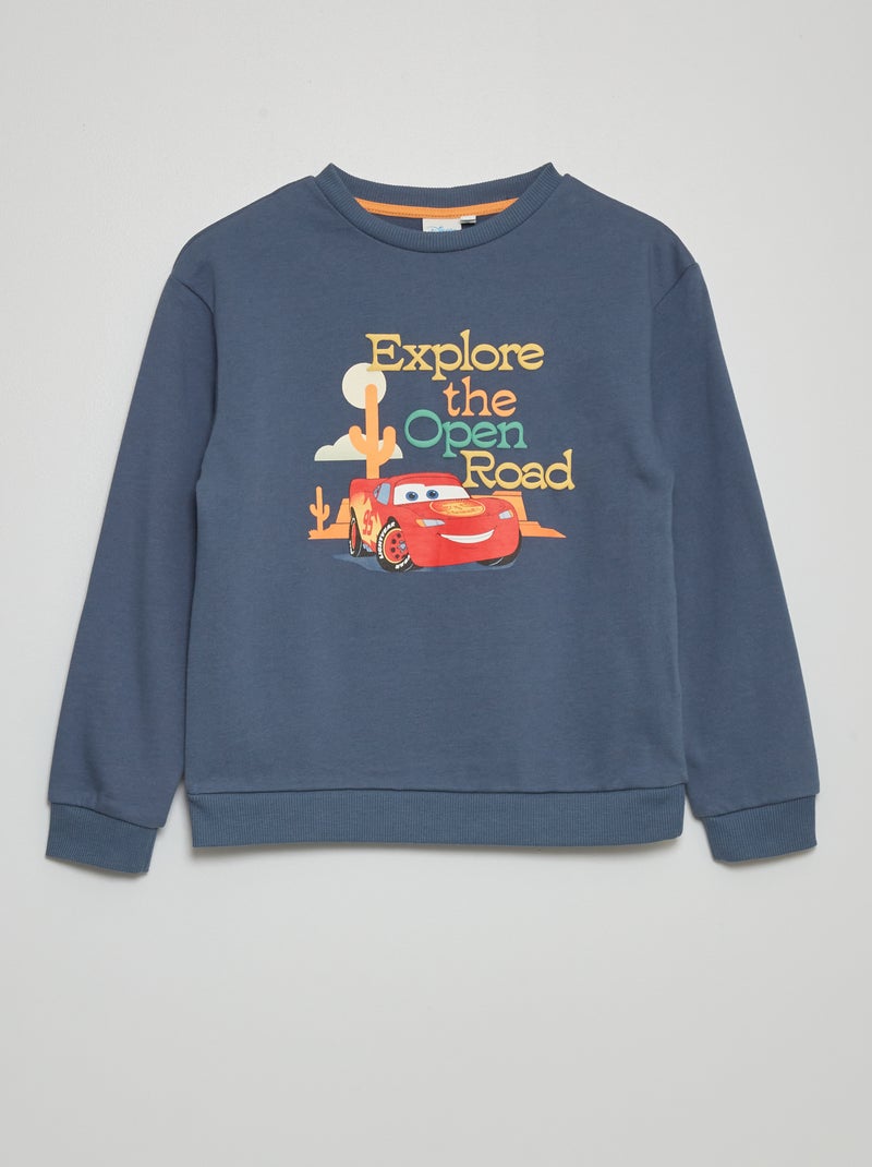 Sweat en molleton ''Cars' de 'Disney' 'Pixar' - Bleu - 13.00€ - Kiabi