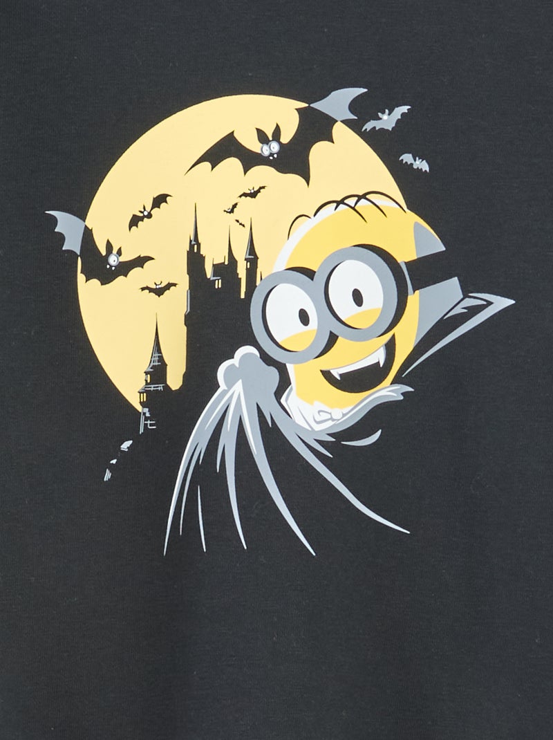 Sweat french terry Halloween 'Minions' uni - Noir - Garçon - 12.00€ - Kiabi