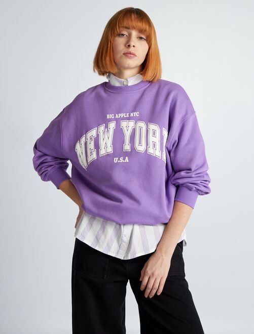Sweat - violet - Kiabi