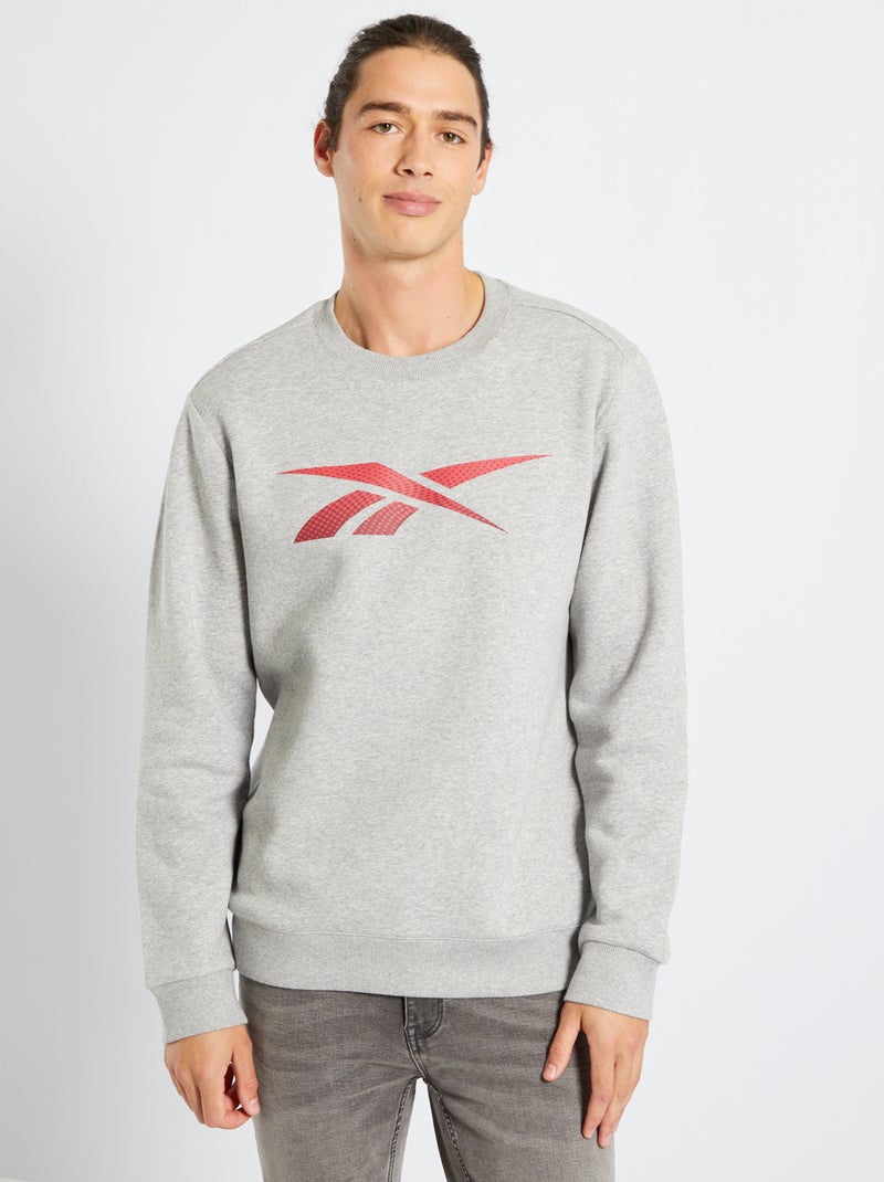 Sweat 'Reebok' en molleton - Gris - Kiabi - 33.00€