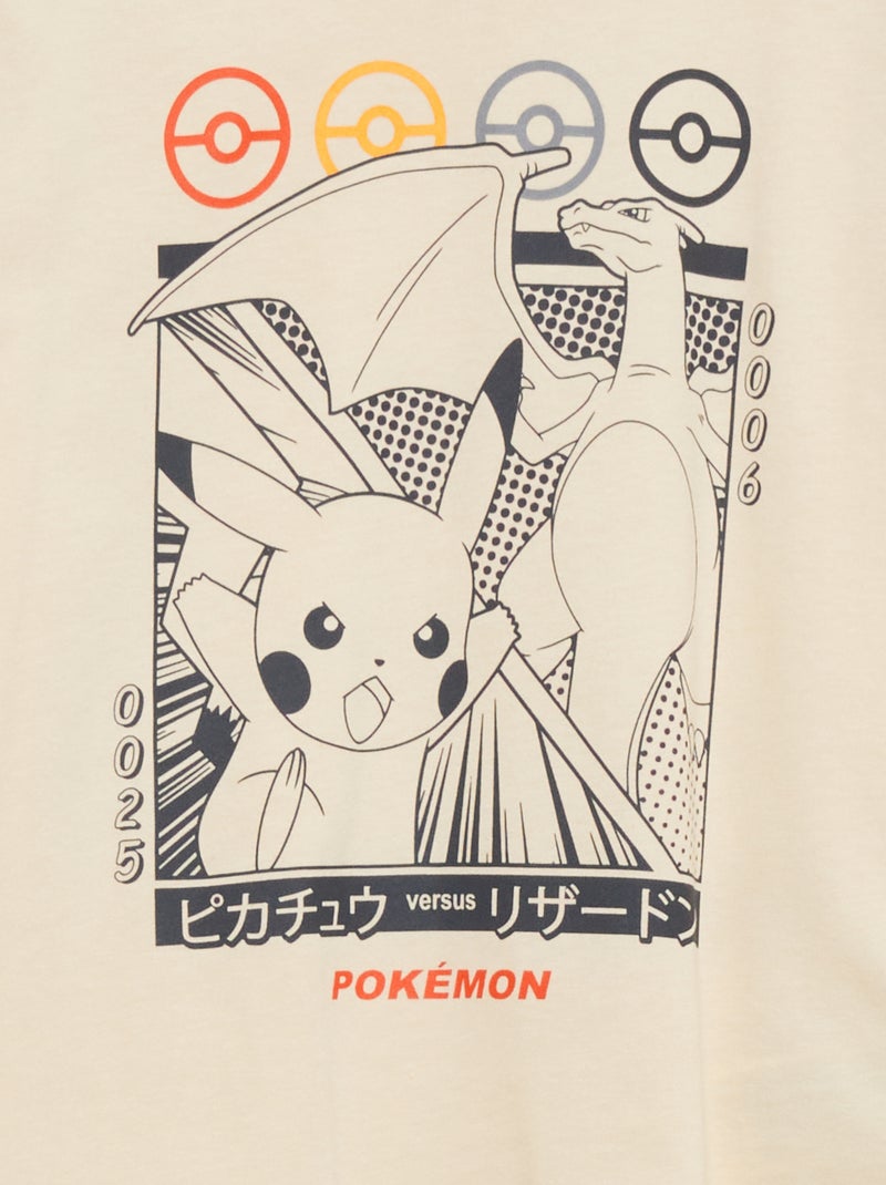 T-shirt 'Pokemon' - Beige - Kiabi - 9.00€
