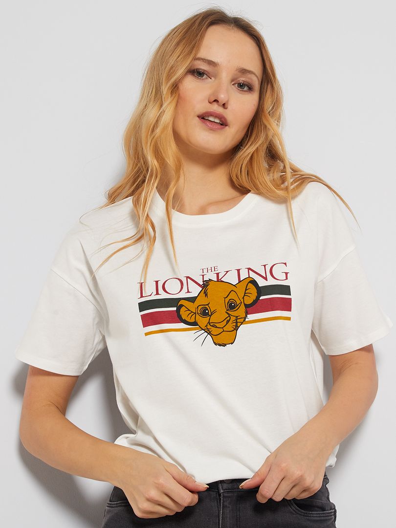 T-shirt van ‘Disney’ 'Simba' - WIT - Kiabi - 9.00€