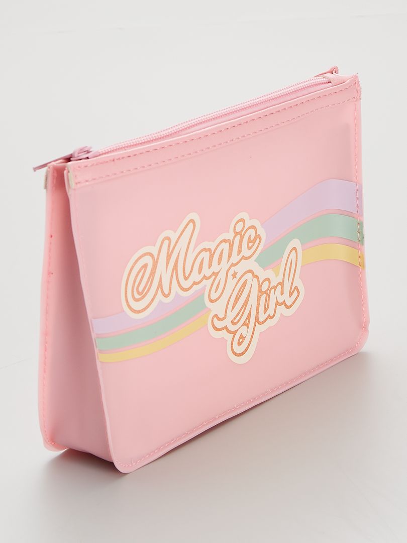 Tasje met print - roze - Kiabi - 5.00€