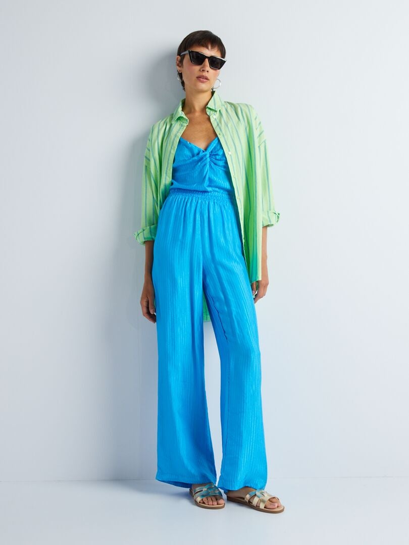 Top Satiné à Encolure Twistée Bleu Kiabi 15 00€