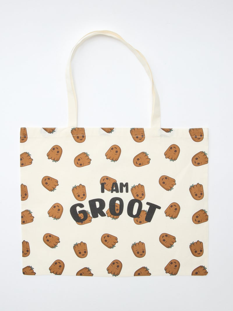 Tote bag XL 'Groot' 'Disney' - Blanc - 4.50€ - Kiabi