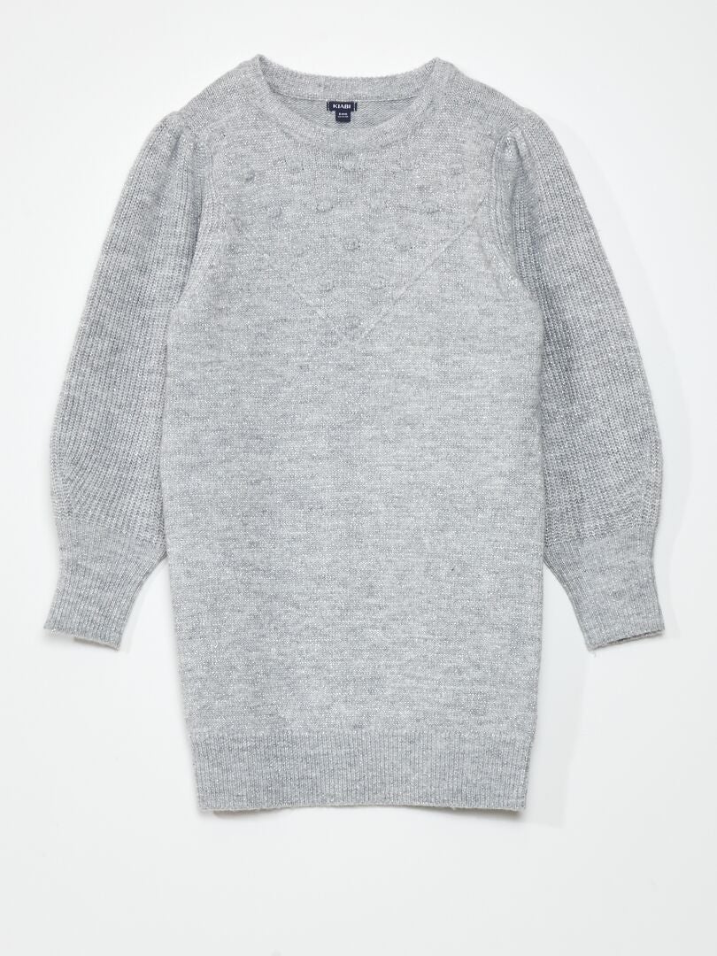 Trui van iriserend tricot - GRIJS - Kiabi - 16.00€ Trui van iriserend tricot - GRIJS - Kiabi - 16.00€