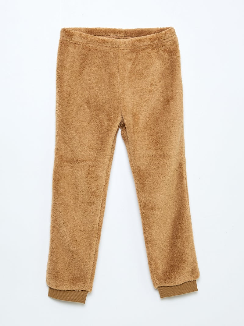 Tweedelige pyjama van fleecestof 'Disney' - Biege - Jongen - 15.00€ - Kiabi