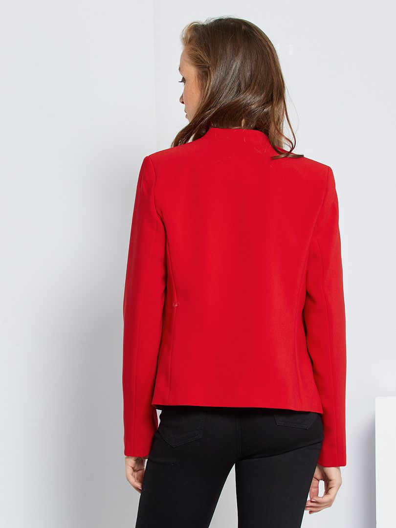 Veste Courte De Tailleur Rouge Kiabi 25 00€