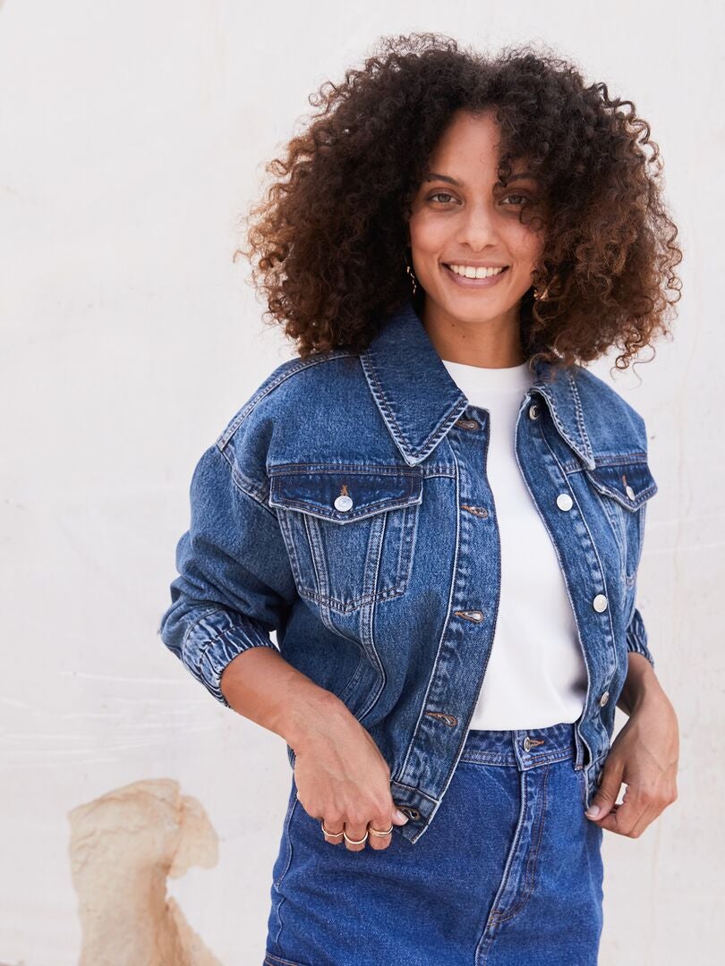 Veste en jean - Bleu - Kiabi - 25.00€