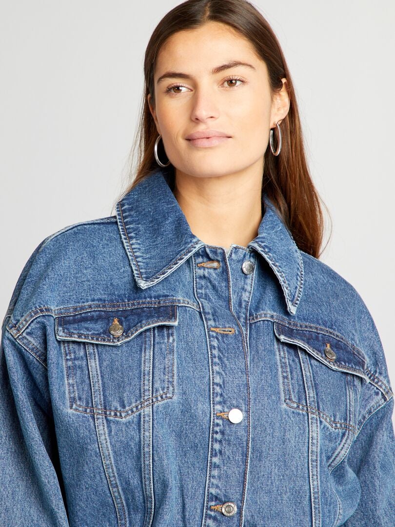 Veste en jean - Bleu - Kiabi - 25.00€