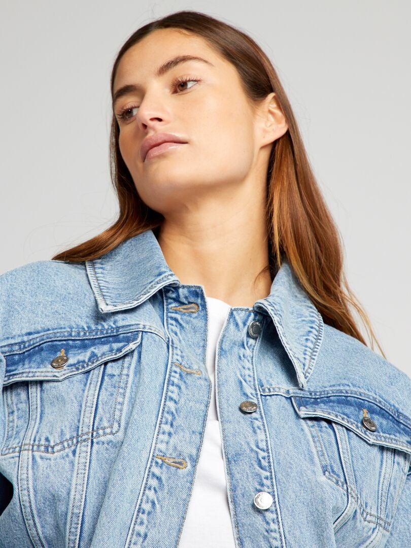 Veste en jean - Bleu - Kiabi - 25.00€