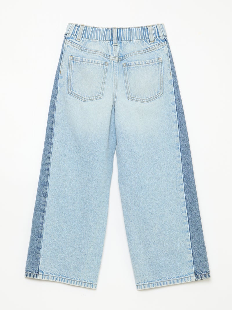 Wide leg fit broek / broek met wijde pijpen in 2 kleuren - Blauw ...